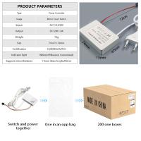 China Customized Integrated Mirror Touch Dimmer Switch for Bathroom Smart Mirrors 12V 1A 12W for sale