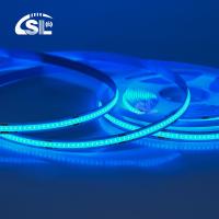 China Electroplate COB 24v COB 320Ds 8mm Ra 85 Ice BLue Light Strip with 50000 Hour Lifespan for sale