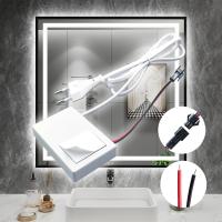 China 60W 12V Defogger with One Key One Color Selected LED Dimmer Mirror Touch Sensor Switch for sale
