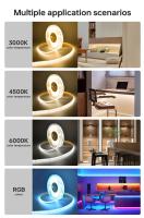 China Experience the Magic of 24VDC Electroplate COB 320Ds 8mm Ra 85 Purple LED Light Strip for sale