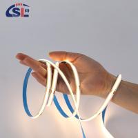 China Electroplate COB 24v COB 320Ds 8mm Ra 85 Golden Yellow Light Strip for Home Lighting for sale