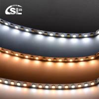 China Flexible Dual Color Die-Cutting Board SMD2835 Led Strip Light 3000K-6500K Warm White -White for sale