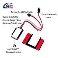 China Smart Single Key Lighted Sensor Touch Switch for 12V 5A LED Makeup Mirror in Bathroom for sale