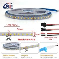 China Hotel CCT 12V24V 8mm 120leds 3000K-6500K Warm White-White Dual Color 35Copper SMD2835 LED Strip Light IP20 for sale