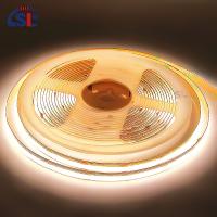 China Electroplate COB 24v COB 608Ds 8mm Ra 85 LED Light Strip 3000K-6500K Ideal for Residential for sale