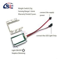 China Single/Three Color On/Off Dimmer Touch Sensor Switch for Bathroom Mirror LED Lighting for sale