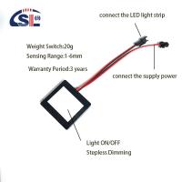China 60W Three Color LED Smart Single Key Touch Dimmer Switch for Customized Bathroom Mirror for sale