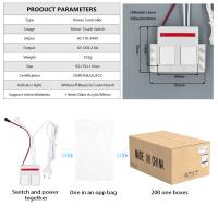 China 110V 240VAC 12W24W Single/Three Color LED Mirror Touch Dimmer Sensor with 2 Keys Switch for sale