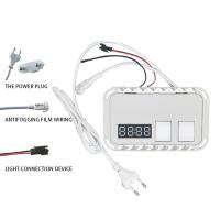 China 12V 5A 60W LED Bathroom Mirror with Smart Touch Switch and Time Temperature Display for sale
