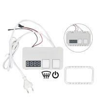 China 12V 5A 60W LED Bathroom Mirror with Smart Touch Switch and Time Temperature Display for sale