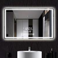 China Square Wall Mounted LED Bathroom Mirror with Lights 3000-6000K Dimming Anti-Fog for sale