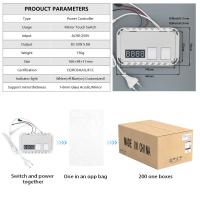 China 12V 5A 60W LED Bathroom Mirror with Smart Touch Switch and Time Temperature Display for sale