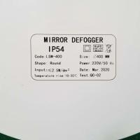 China Hotel Mirror Anti-Fog PET Heating Film with Adjustable Round Size and 12w Output Power for sale