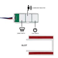 China 60W 5A DC12V Single Color Double Touch Sensor Switch for Mirror Radar Inductive LED for sale