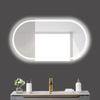 China Silver Lenses Material Touch Control Led Retail Beat-room Mirror for Home Bathroom for sale