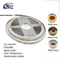 China DC12V SMD2835 Electroplate PCB 120Ds 5mm Ra 80 LED Light Strip for Residential Purpose for sale