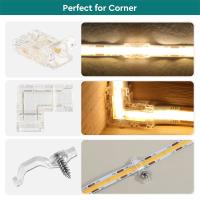 China DIY Home Lighting Plastic 8mm 2 Pin SMD Cob Led Strip Connector for Modern Design for sale