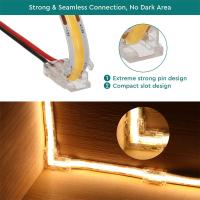 China DIY Home Lighting Plastic 8mm 2 Pin SMD Cob Led Strip Connector for Modern Design for sale
