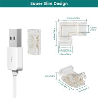 China DIY Home Lighting Plastic 8mm 2 Pin SMD Cob Led Strip Connector for Modern Design for sale