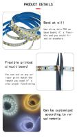 China DC24V 12V SMD2835 Electroplate PCB 120Ds 8mm Ra 80 12000K LED Light Strip for Residential for sale