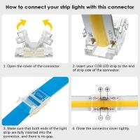 China Unlimited Led Density Measurement COB Strip to Wire LED Connectors for 5 8 10mm Connection for sale