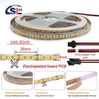 China DC12V 24V SMD2835 Electroplate PCB 240Ds 8mm Ra 80 3000K LED Light Strip for Residential for sale