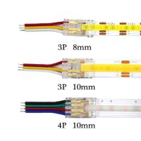 China Waterproof IP20 COB LED Strip Connectors for 8mm 10mm Strip to Strip Plastic L-Shaped for sale