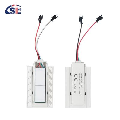 China Double Key Dimmer Defogger Touch Switch Sensor For Lighted Bathroom Mirror 12v 5A 60W Three Colors LED Smart for sale