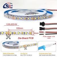China 115lm/w 3000K-6500K Ra80 DC12V 120D 8mm LED Light Strips for Bathroom Vanities Mirrors for sale