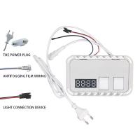 China 60W Mini Smart Mirror Touch LED Light Switch with Defogger DC12V Time and Temperature Display for sale