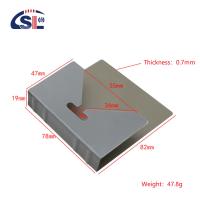 China Hotel Mirror Hangers Square Gass Plate Mirror Metal Hooks for Frameless Glass Mirrors for sale