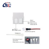 China 110V 240VAC Double keys Bathroom Led lighting Single/Three color On/Off Dimmer Touch Sensor Switch for sale