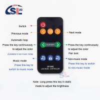 China LED Strip Lights Music Controller with Remote Control Distance of 10m and Symphony IC for sale