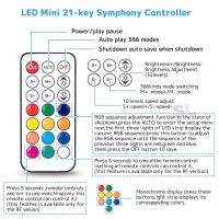 China DC/USB Controller for WS2812B WS2811 RGB LED Pixels Light Strip Output 3Pin 5V-24V for sale