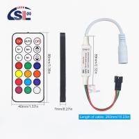 China 20-60 Degree Mini RF Remote Controller for WS2811/WS2812B/WS2813/USC1903 Pixel Light for sale