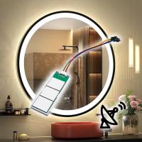 China 44g Three Buttons Radar Induction Double Touch Switch For Bathroom Vanities Mirror for sale