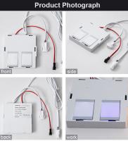 China 12W Integrated Large Two Buttons Three Colors Touch Sensor Switch for Bathroom Mirrors for sale