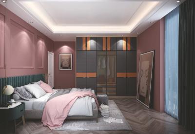 China PVC Laminate Wardrobe Doors Sophisticated Design Mold Resistance for sale