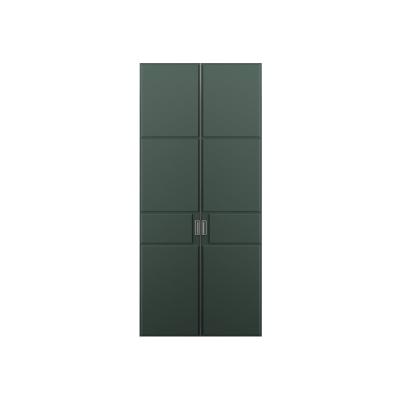 China Modern Premium Shaker Style Wardrobe Doors Deep Green PVC Surface for sale