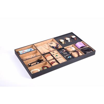 China Luxury Modular Wardrobe Jewelry Drawer Organizer - Handmade Premium Leather & Velvet (Model 23.05.00108) for sale