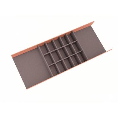 China Lightweight Stackable Jewelry Drawer Organizer Handcrafted 17 Compartments for sale