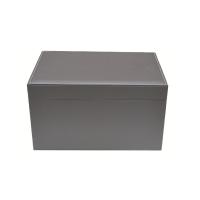 China Elegant Closet Storage Box Lidded Premium Leather Look Storage Boxes For Home Organization for sale