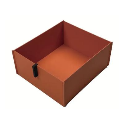 China Exquisite Faux Leather Drawer For Closets Home Decorative Organizer Boxes for sale