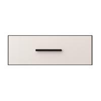 China Modern Beige Drawer Front Panel With Black Handle Custom Sizes Cabinet Drawer Front for sale