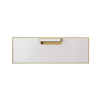 China Luxury Wardrobe Cabinet Drawer Front Replacement With Gold Handles for sale