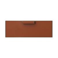China ENF Grade MDF Drawer Front Panels Burnt Orange Finish With Sleek Handles for sale