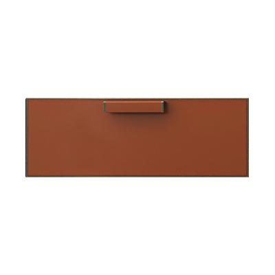 China ENF Grade MDF Drawer Front Panels Burnt Orange Finish With Sleek Handles for sale