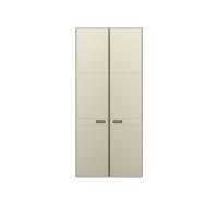 China ENF Grade Particleboard Shaker Style Closet Doors With Aluminum Frame And 1mm PVC Finish for sale