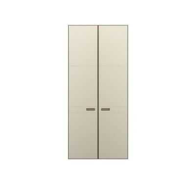 China ENF Grade Particleboard Shaker Style Closet Doors With Aluminum Frame And 1mm PVC Finish for sale