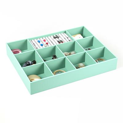 China E0 MDF Custom Velvet Jewelry Drawer Inserts For For Ring Necklaces Watches for sale